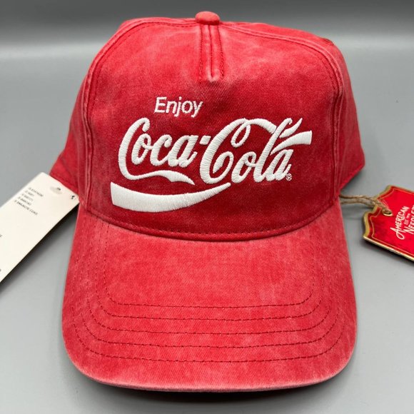 American Needle | Accessories | Coca Cola Coke Hat Men Red White Washed ...